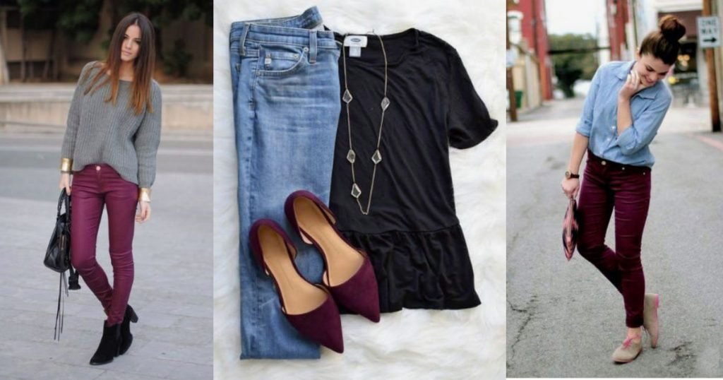 Cómo combinar la ropa color vino - HeyHeyHello!
